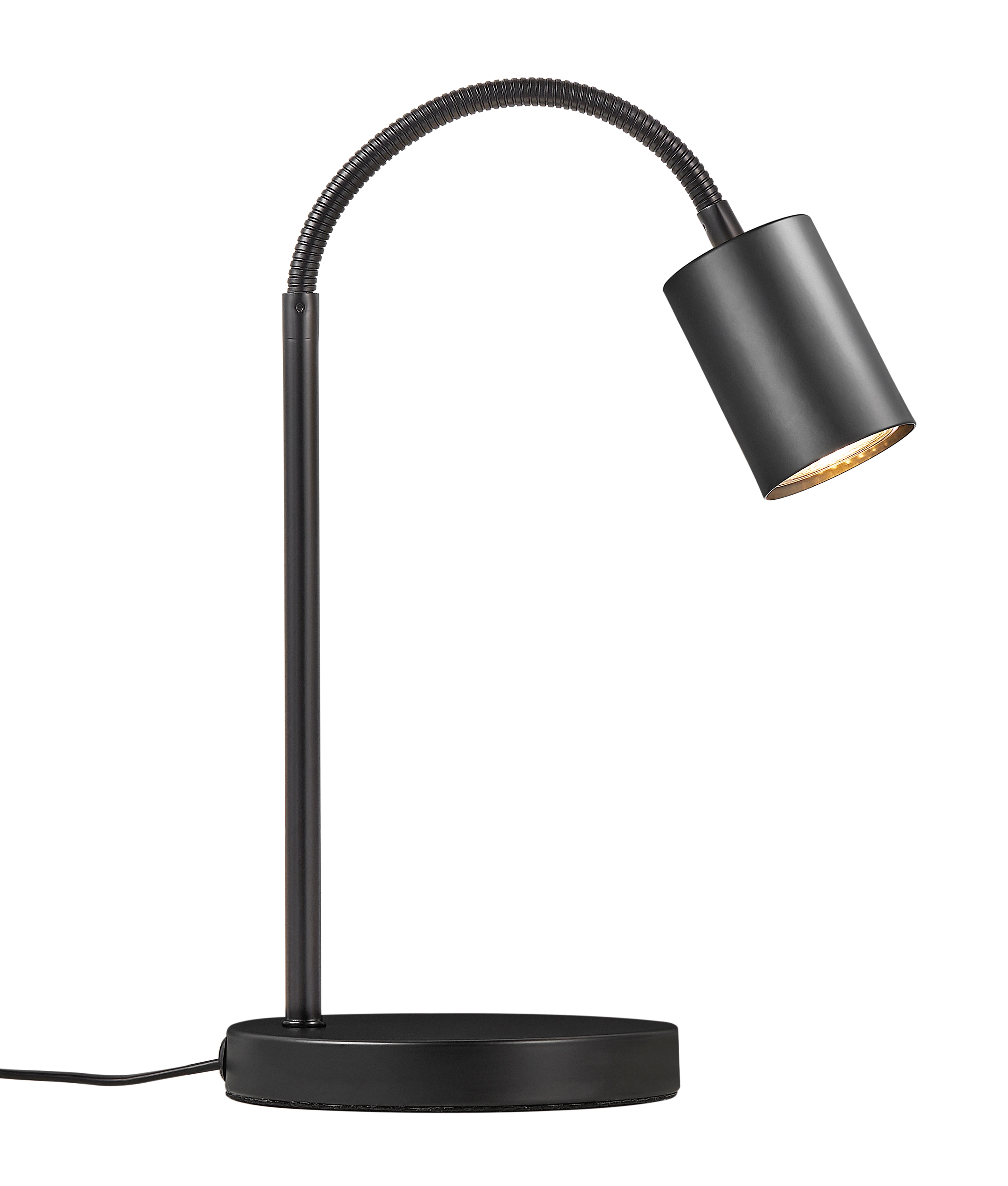 Black Contemporary Adjustable Table Light