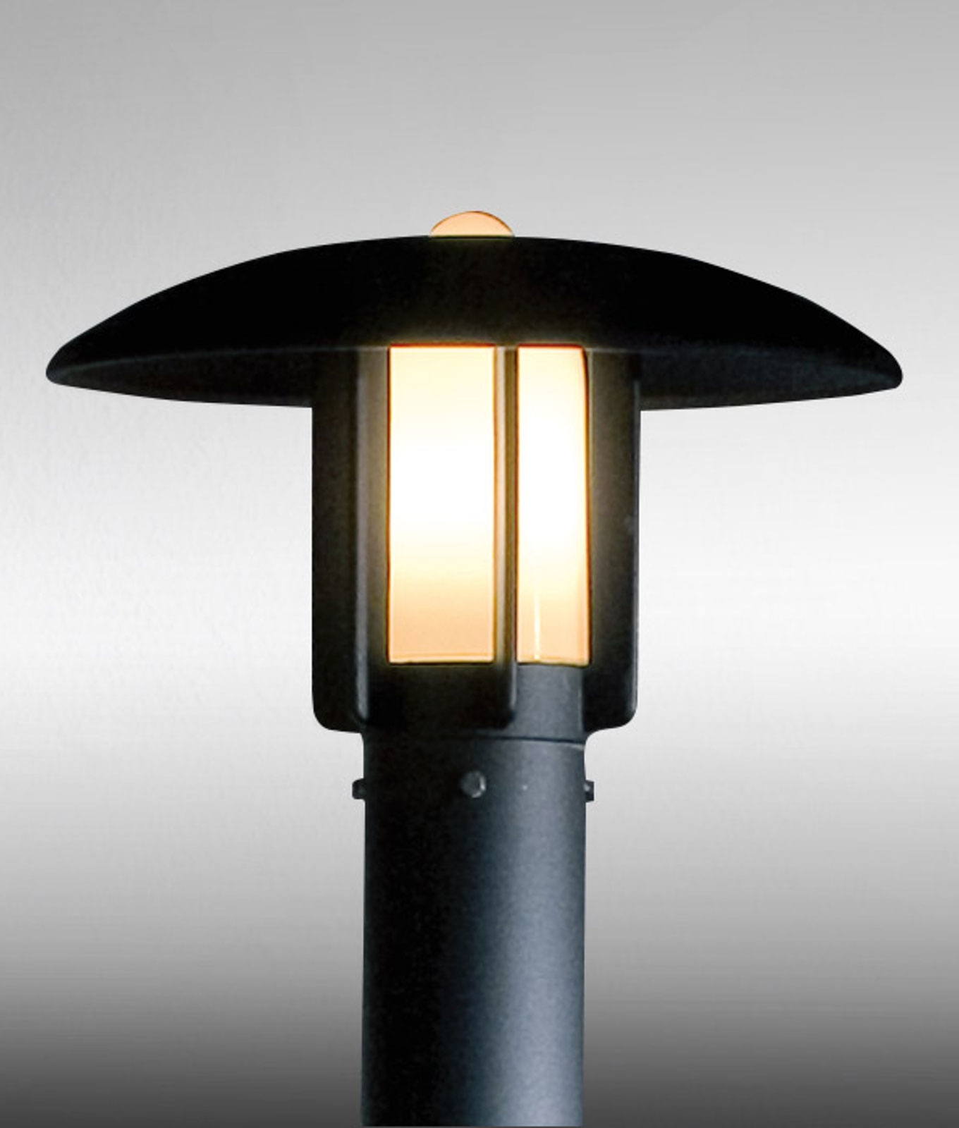 Mid Century Modern 2 Metre High Lamp Post Exterior Light - Silver Grey ...