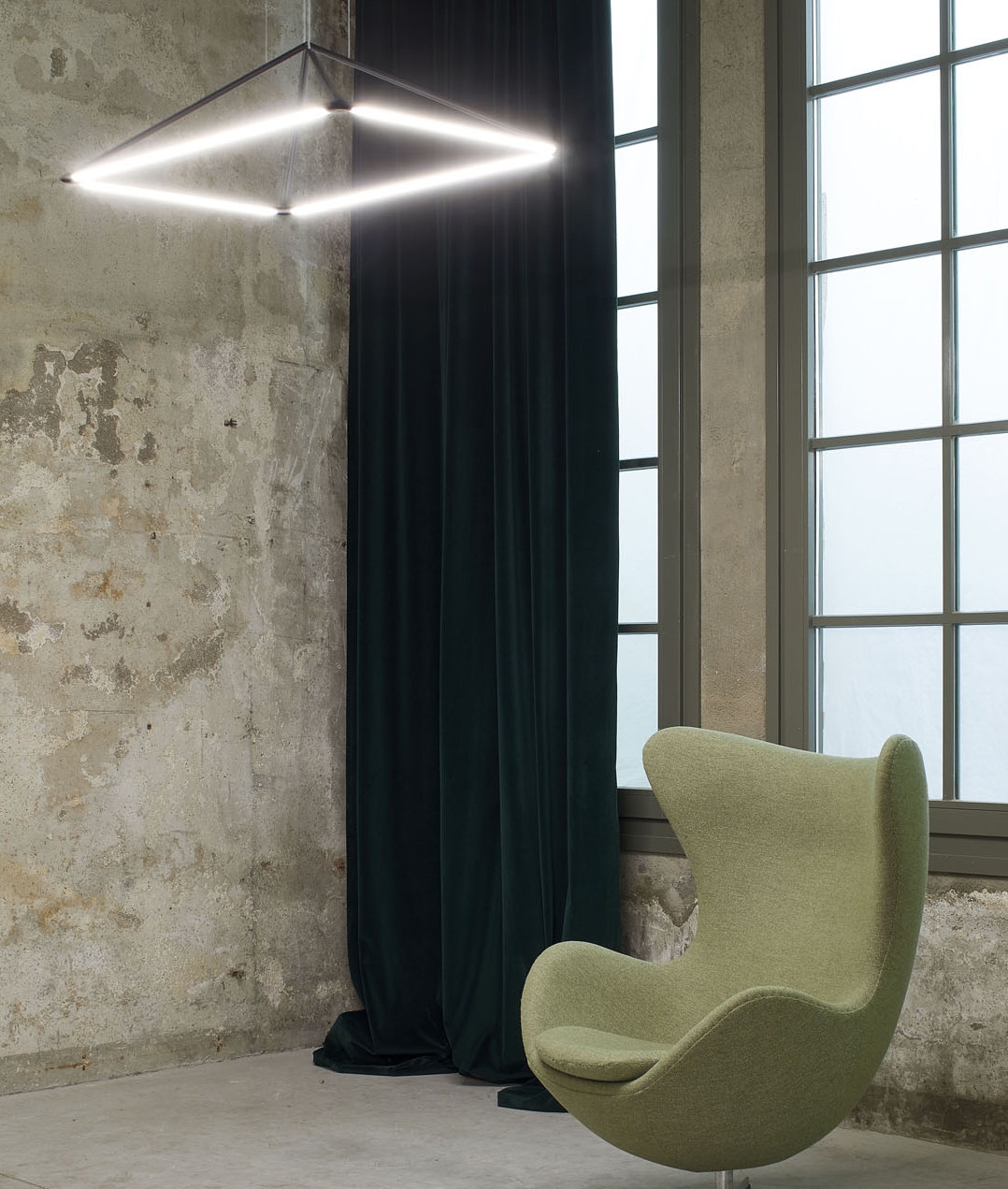 Large Frame Tubular LED Pendant Light – Minimalist Geometric Desig ...