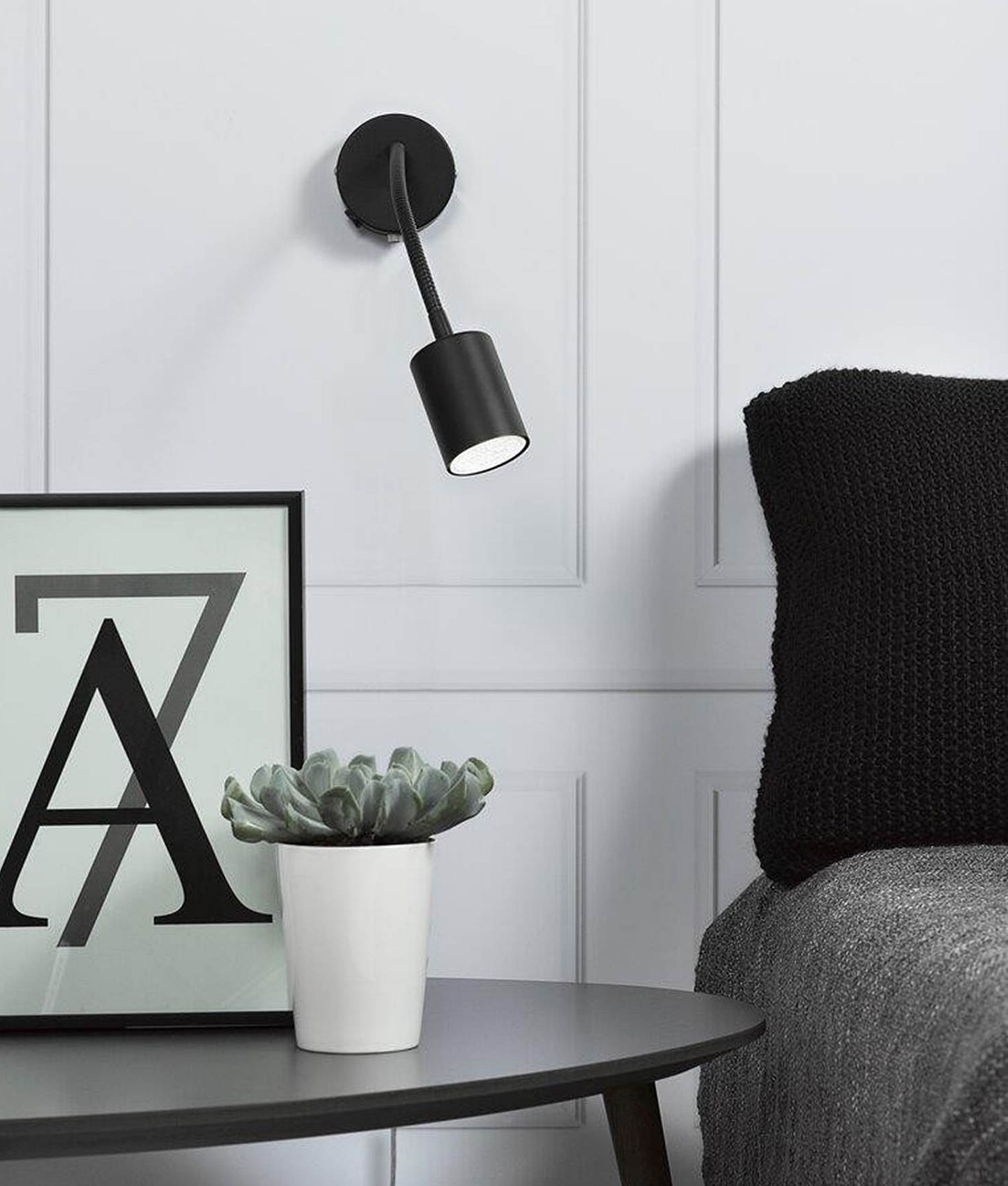 Fully Adjustable Wall Mounted Spotlight - Energy Efficient Reading ...