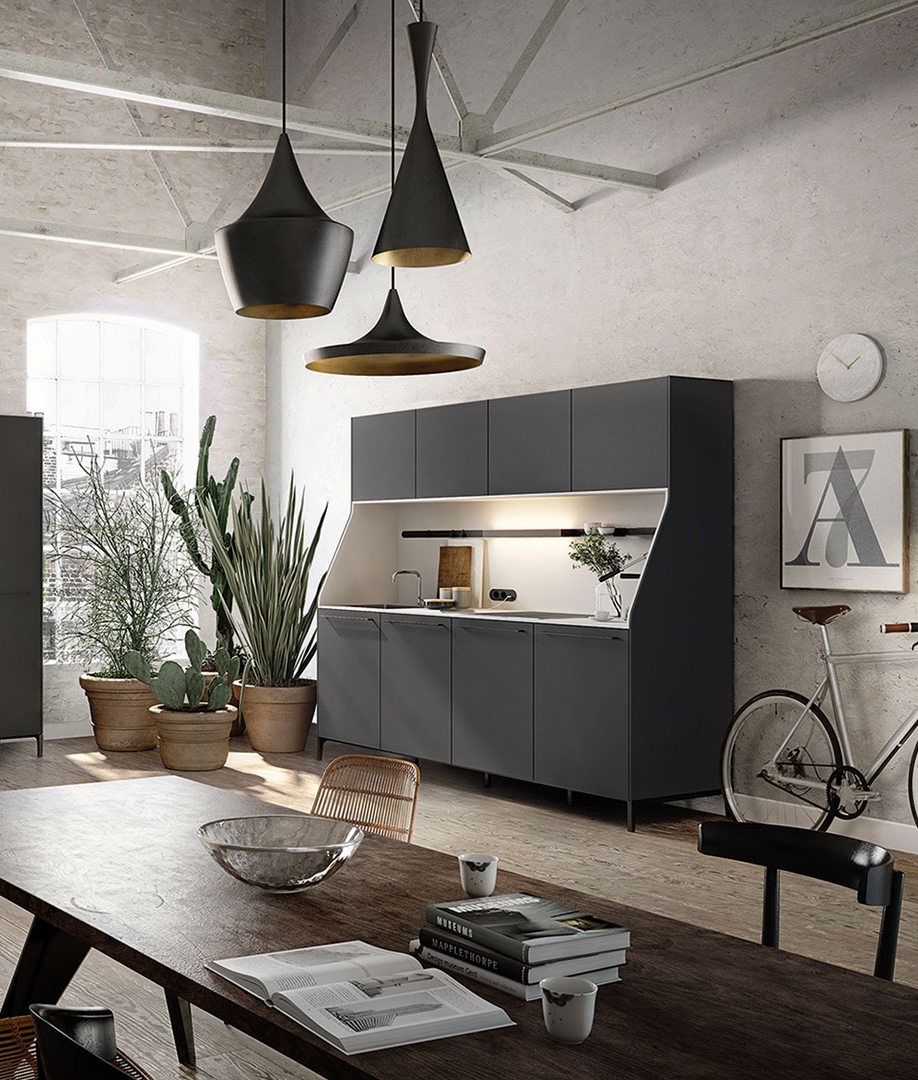 Triple Mixed Pendant Cluster with LED Lamps