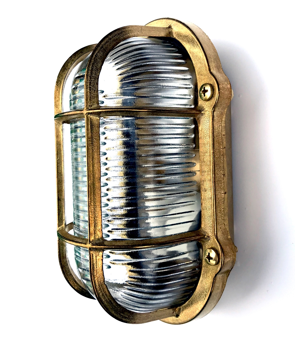 Marine Slimline Bulkhead with Prismatic Glass - Width 210mm