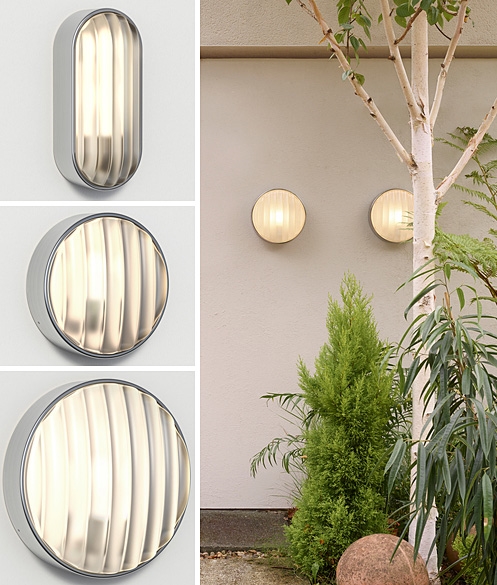 Modern IP44 Bulkhead Wall Light In Brushed Stainless-Steel - 3 Sizes