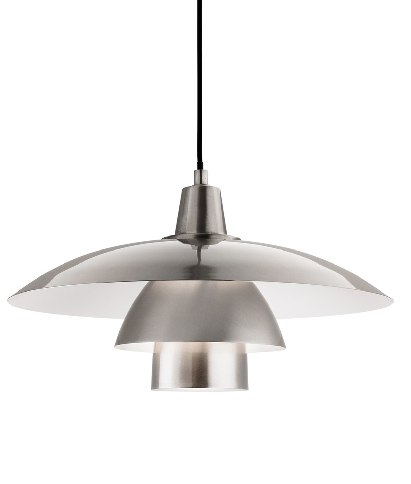 Steel Scandinavian Pendant in Layered Design - 3 Finishes