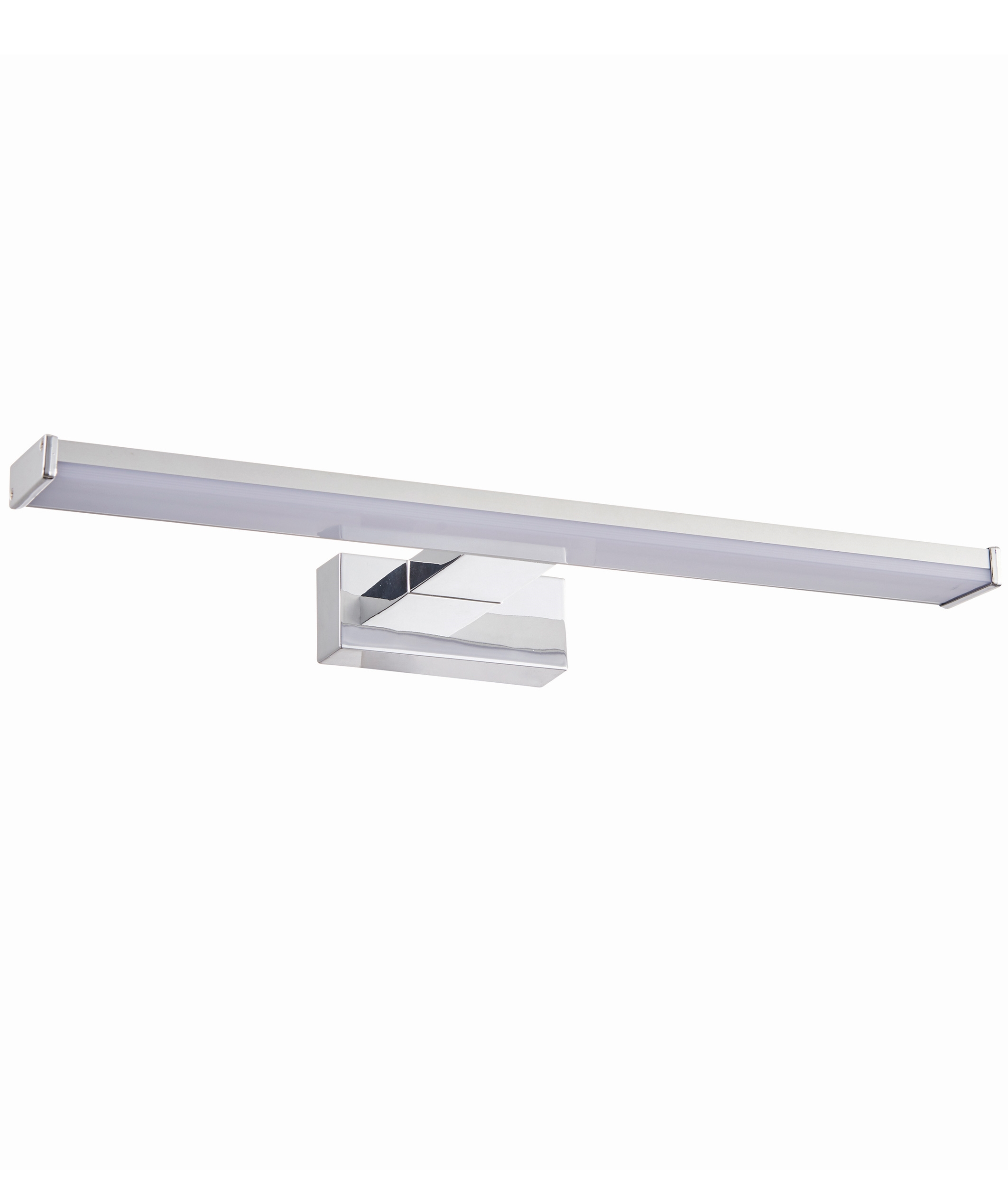 Budget IP44 Over Mirror Wall Light with Chrome Effect 40cm Wide