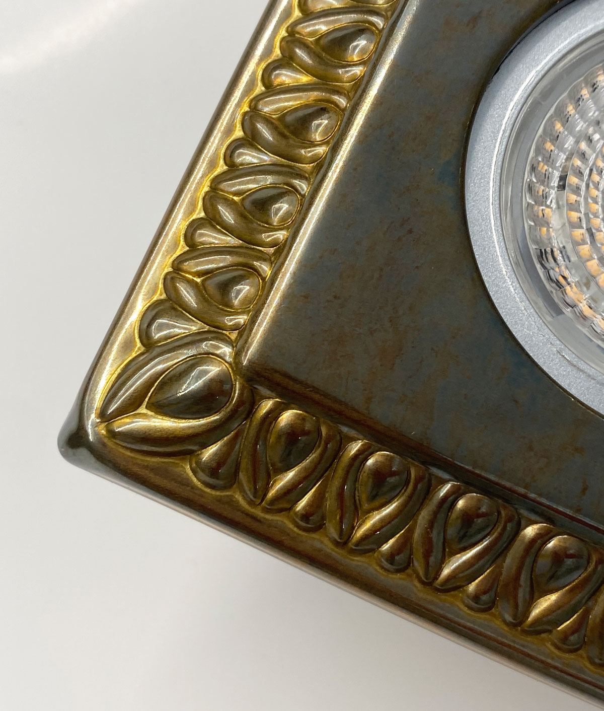 Mullan Lighting Decorative Square Downlight - Embossed & Patterned