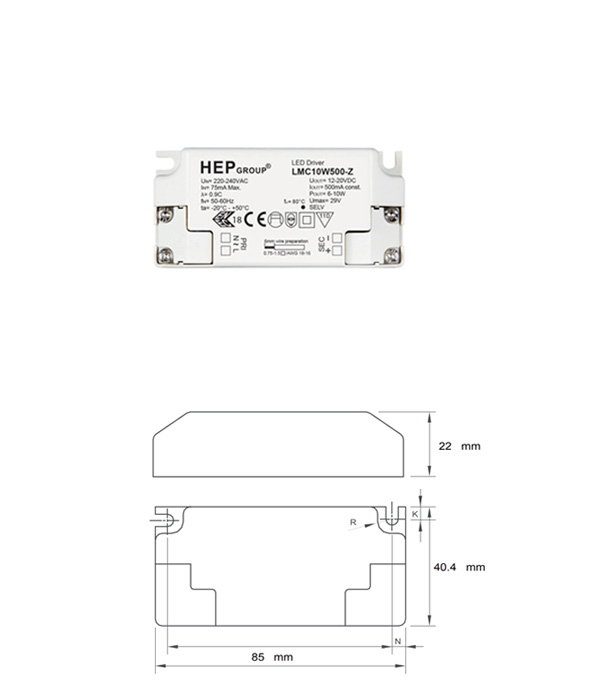 Dimmable 700mA LED Power Supply loads 7-15 watts