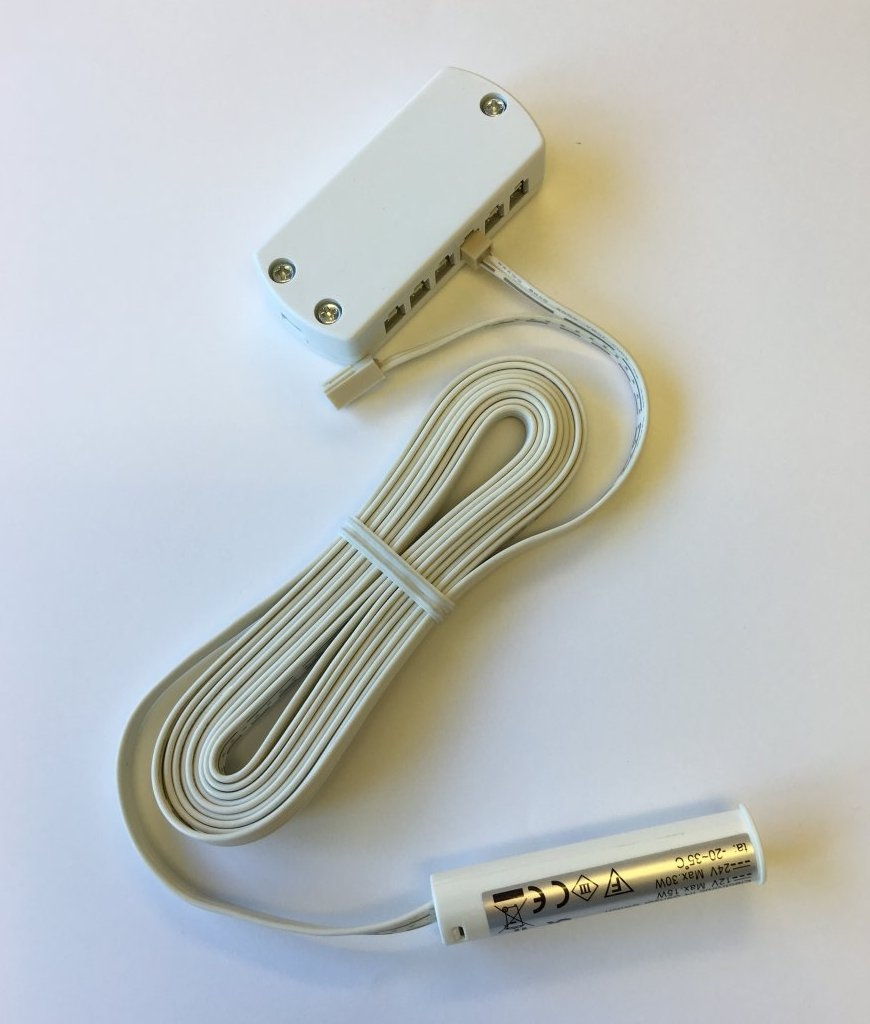 Under cabinet sensor for LED lights