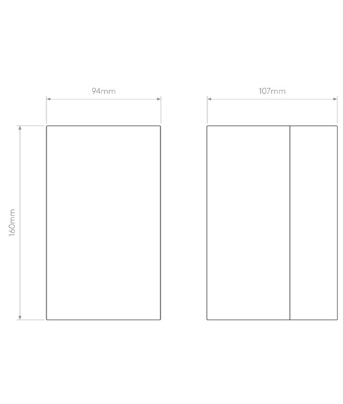 Up and Down Concrete LED Outdoor Wall Light IP65 Rated