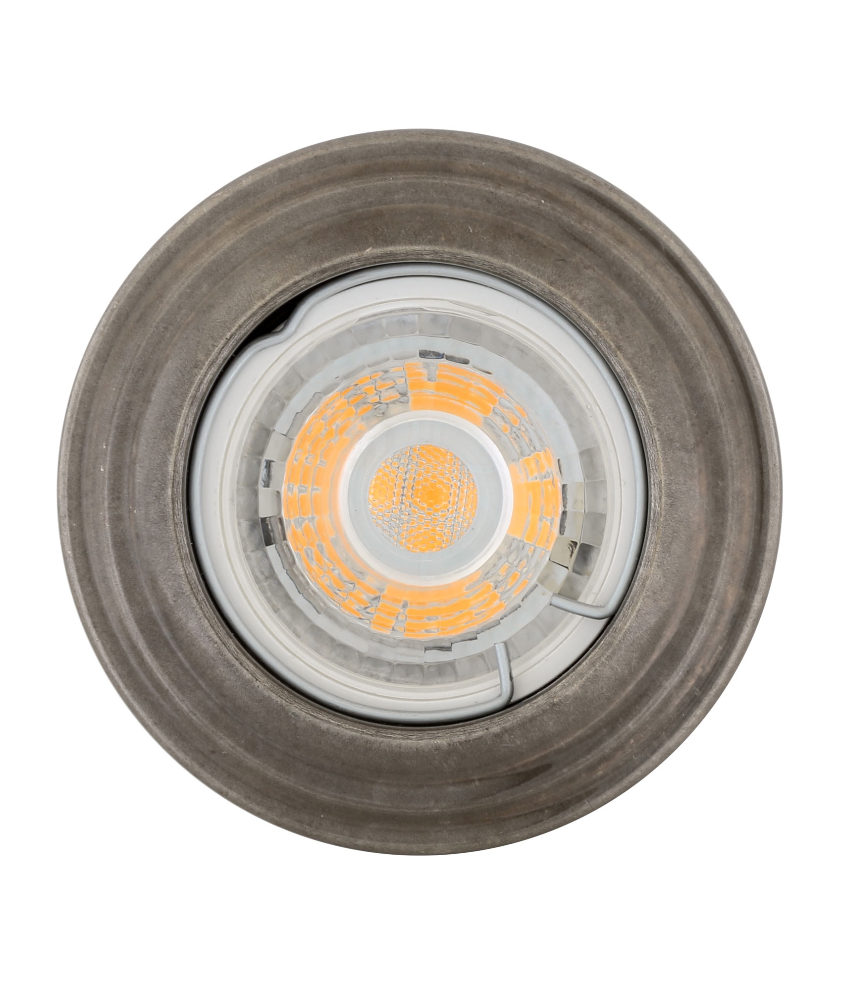 Industrial Vintage Style Round Spotlight in antique or polished brass ...