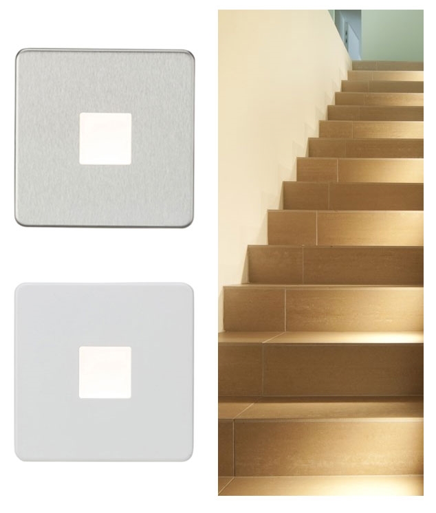 Decorative Low level recessed wall light - 2 finishes