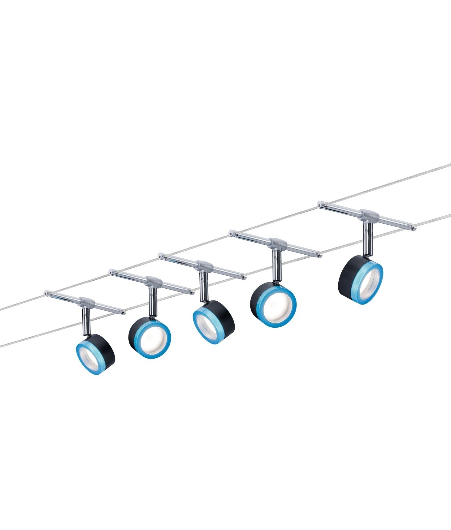 Blue Heads Ready to Install LED Tension Wire System