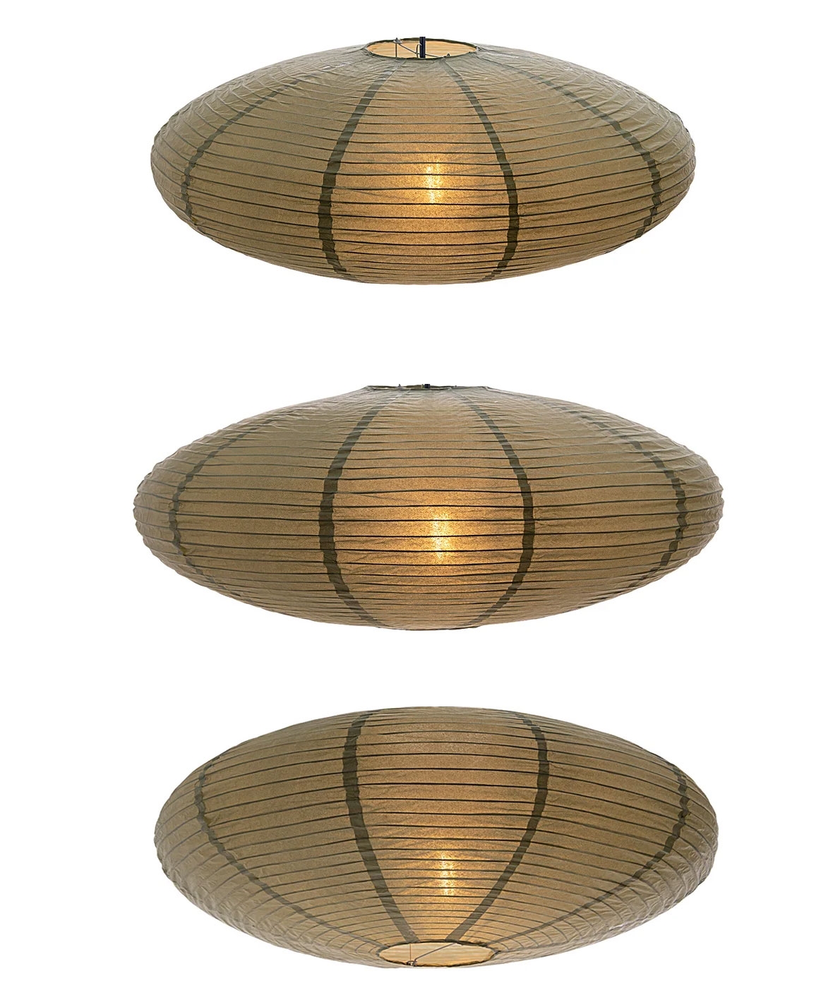 Budget Large Rice Paper Round Shade - Yellow or Green