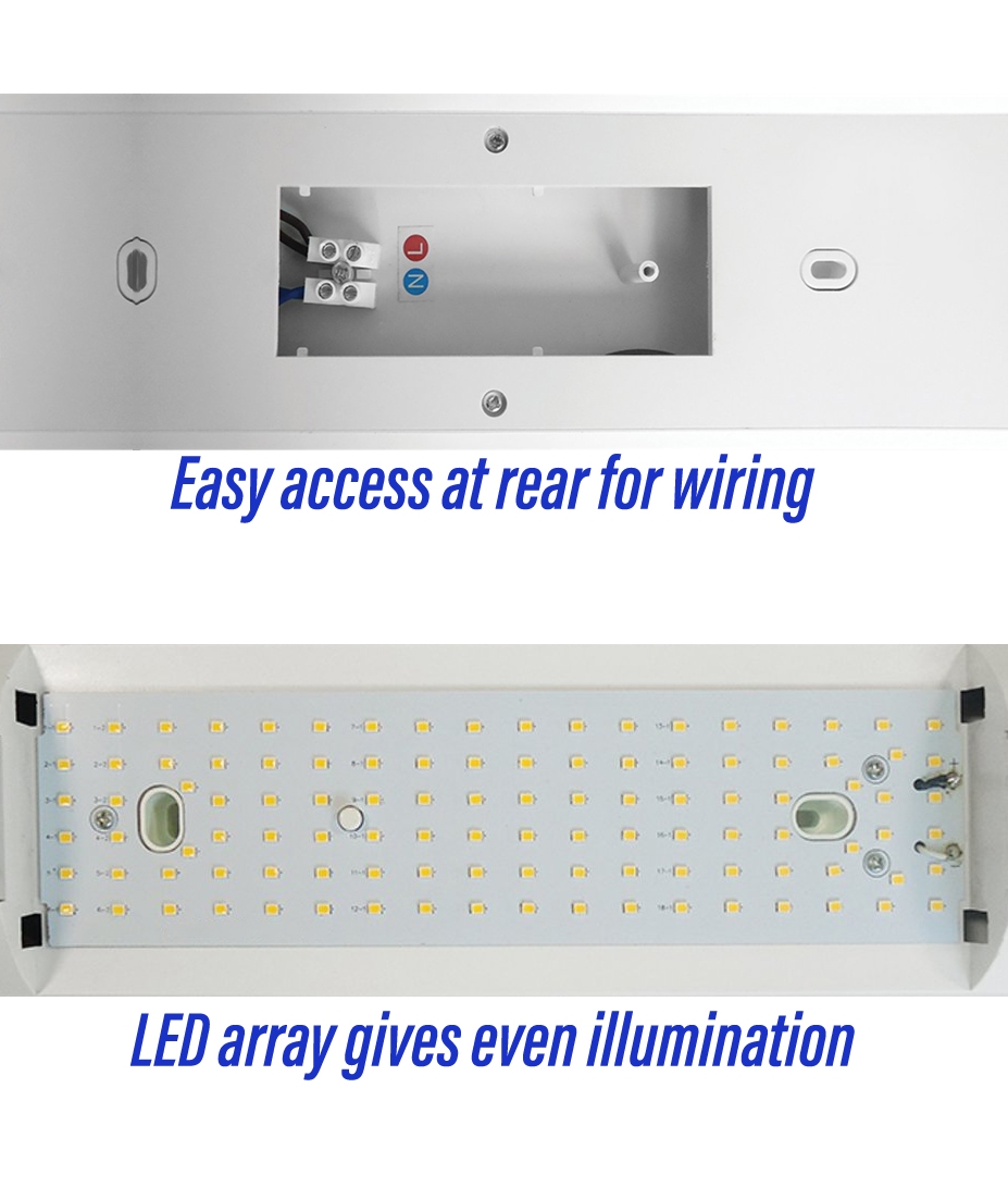 Stylish and high-quality bathroom shaver light designed for Zone 3