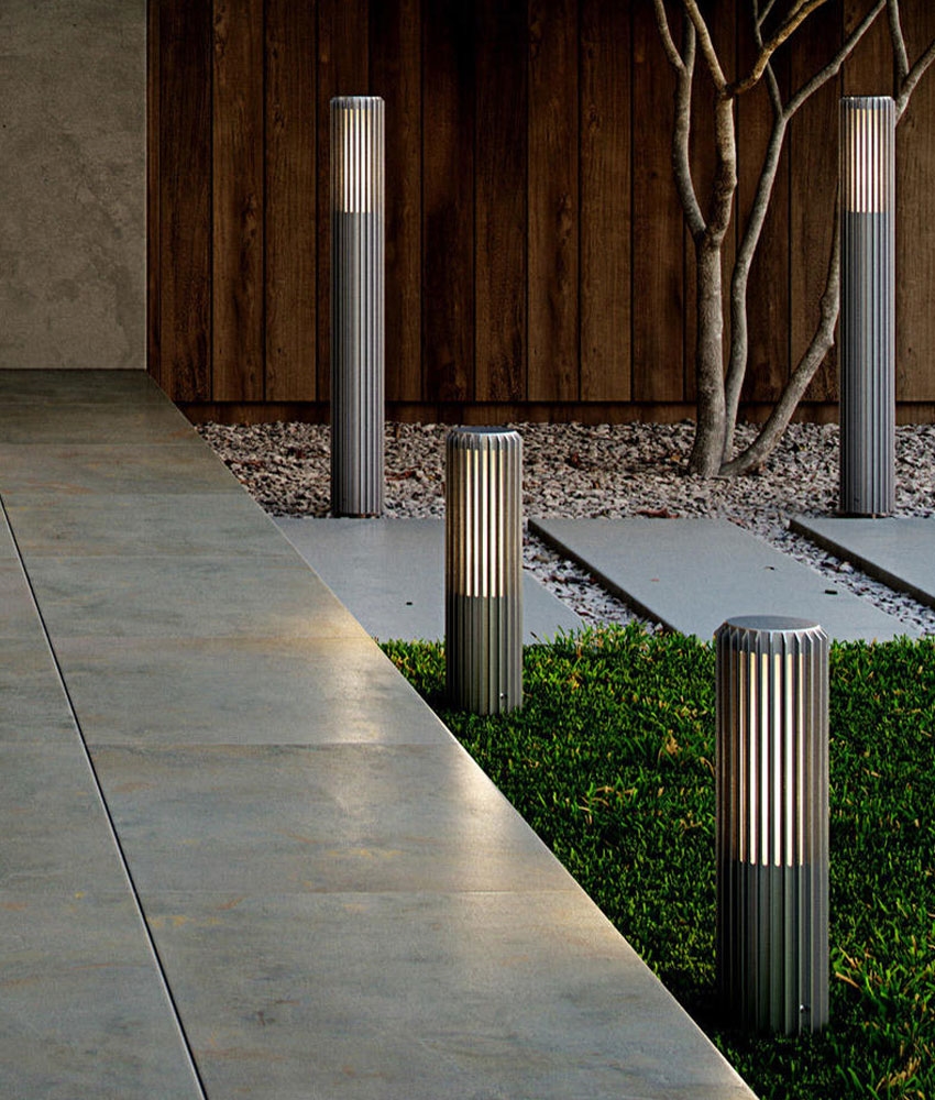 Aluminium Sculptural Exterior Bollard - 2 Sizes