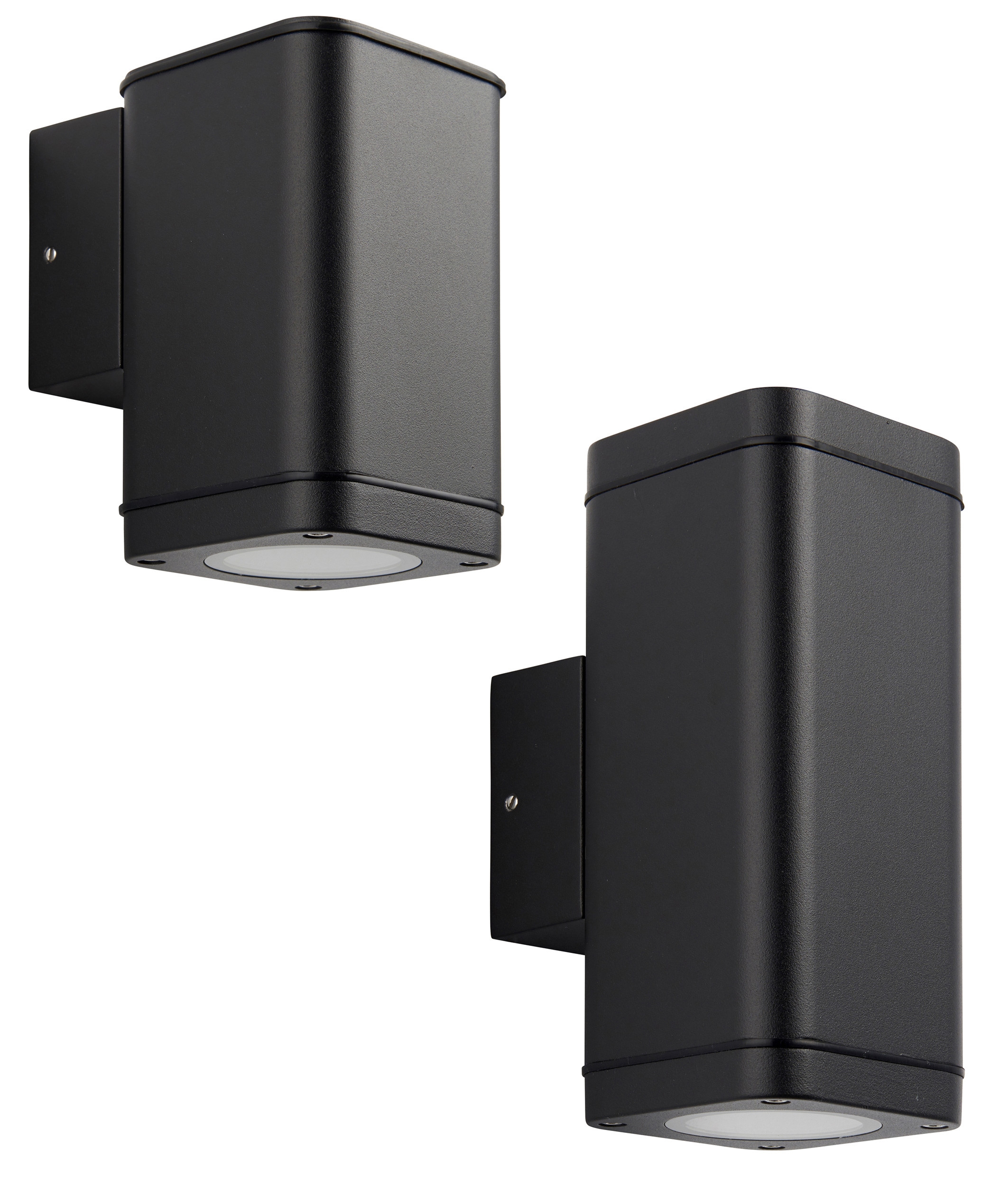 BUDGET PRICED IP44 Contemporary Exterior Wall Lights - Single or Double