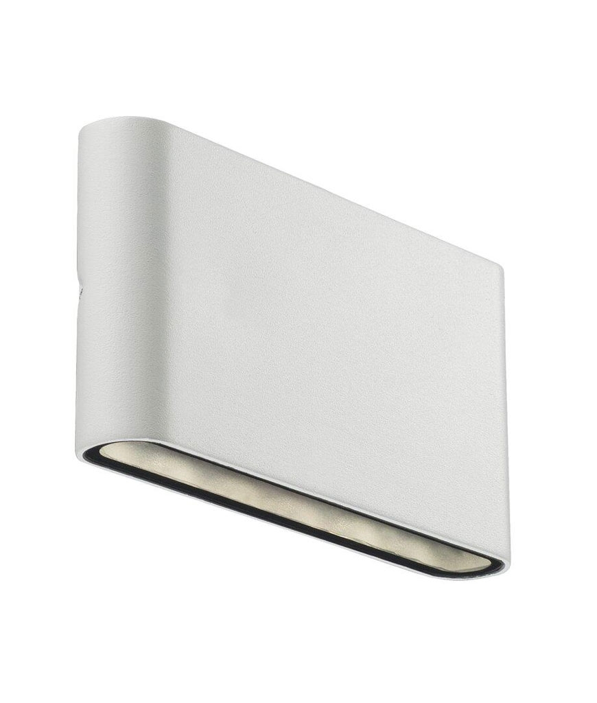 Black or White LED Slim Exterior Wall Light Width 175mm