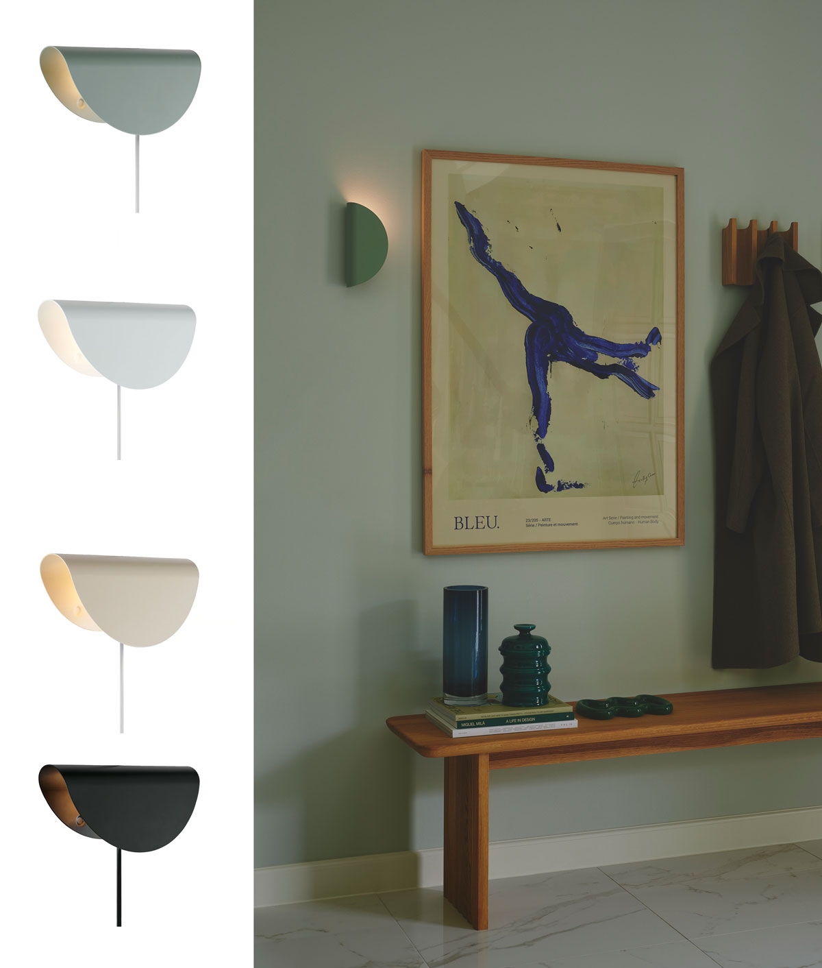 Fold Wall Light for Low Glare - Install Vertical or Hortizontal - 4 Options