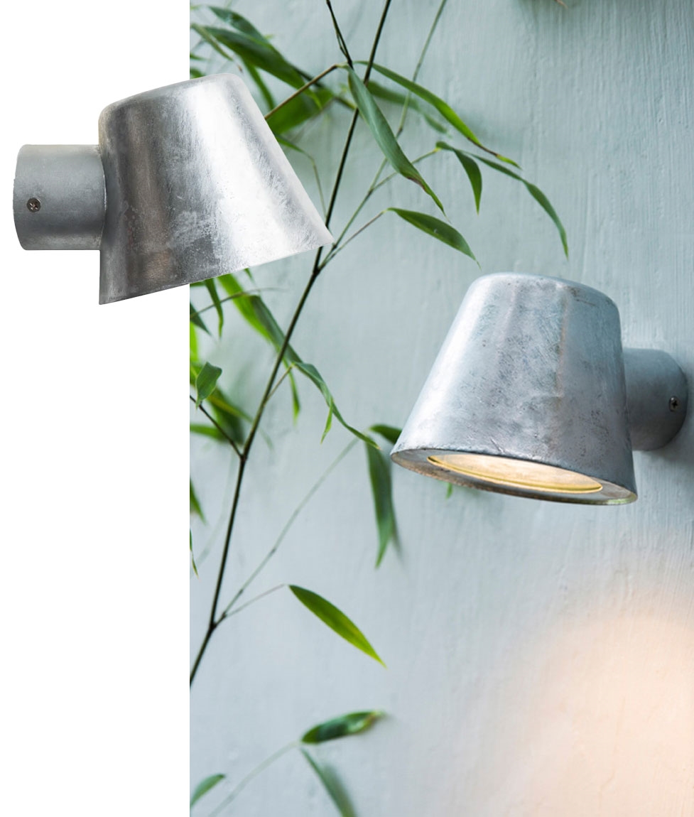 Galvised Conical Design Wall Light - Dark Sky Friendly Light