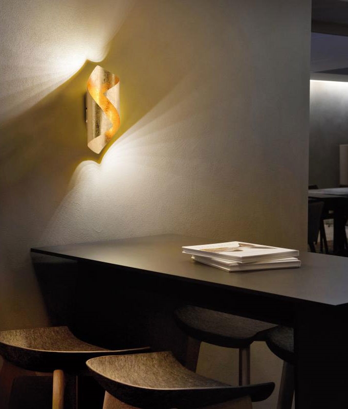 Metal Wrapped LED Wall Light - Available in Two Finishes