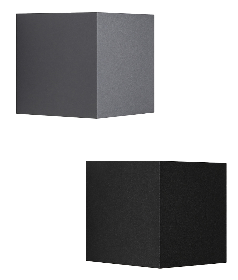 Gobo Filter Square Exterior Wall Light with Integral Energy Efficient LEDS