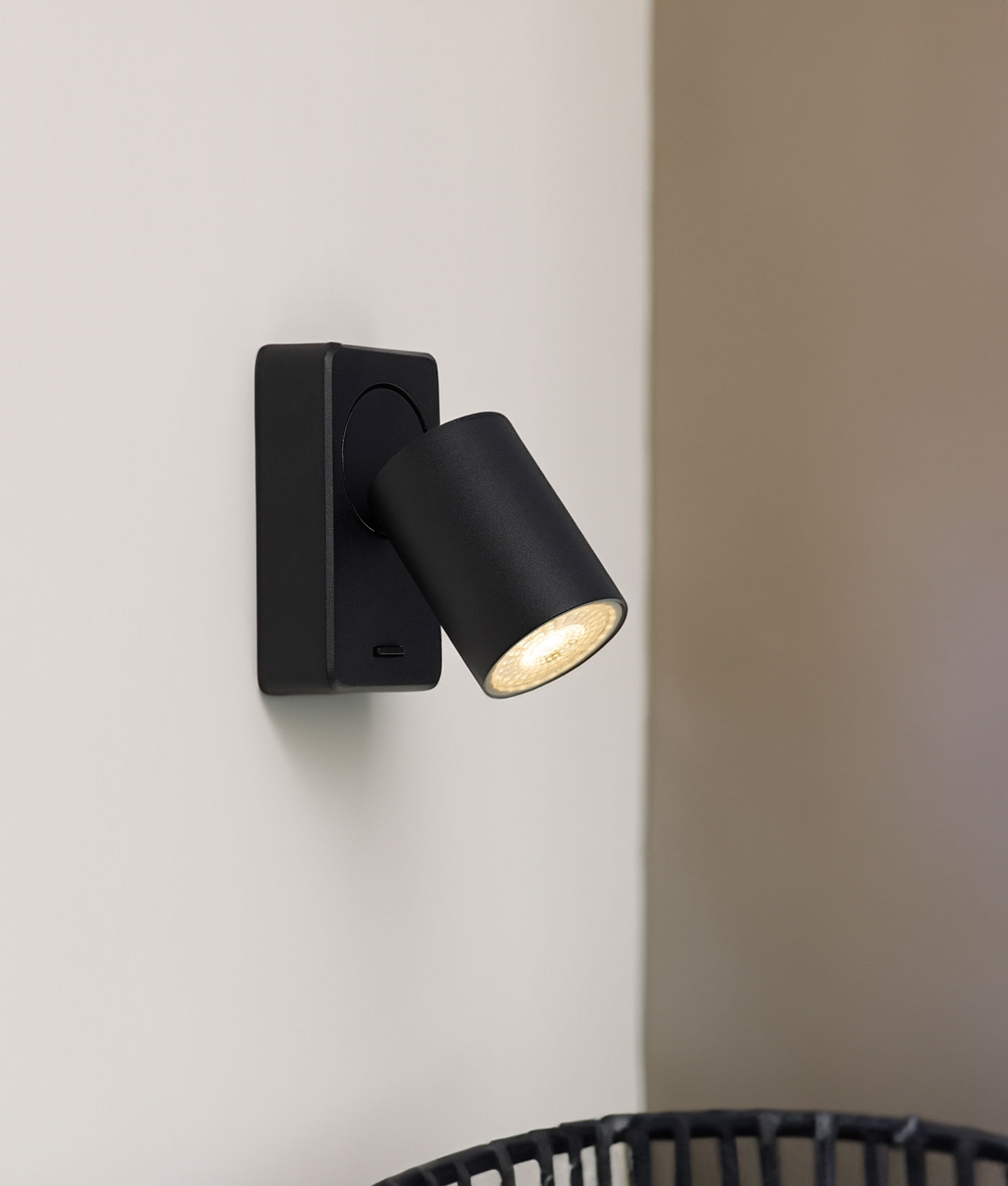 Stylish Bedside Adjustable Spotlight with Hidden Hinge