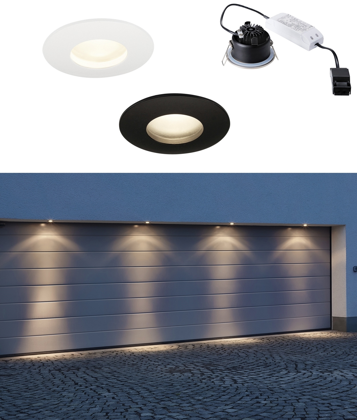 Premium LED Exterior Soffit Downlights - 2 Finishes
