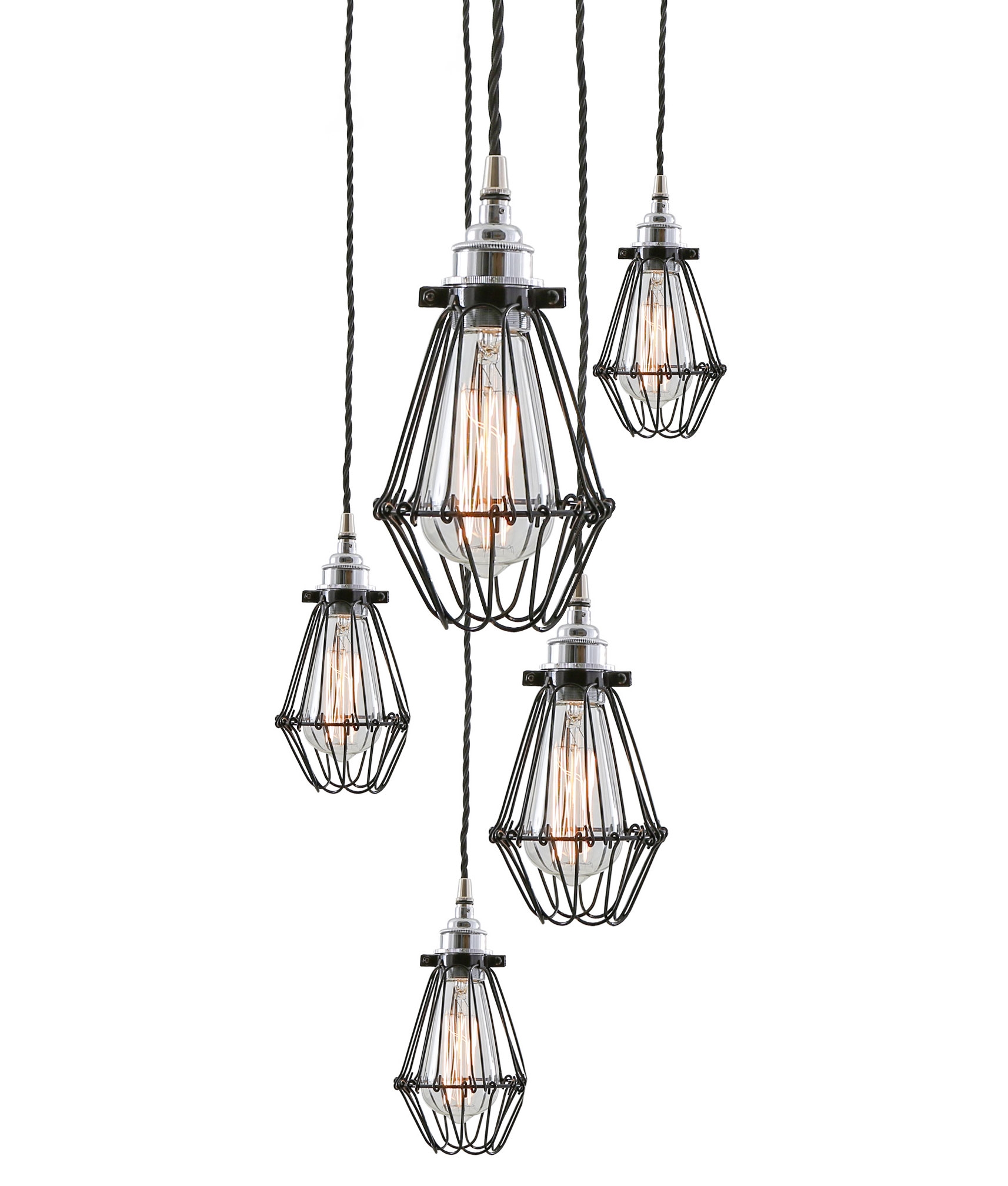 Sale Price - Mullan Lighting Cluster Spider 5 Lamp Hanging Ceiling Light