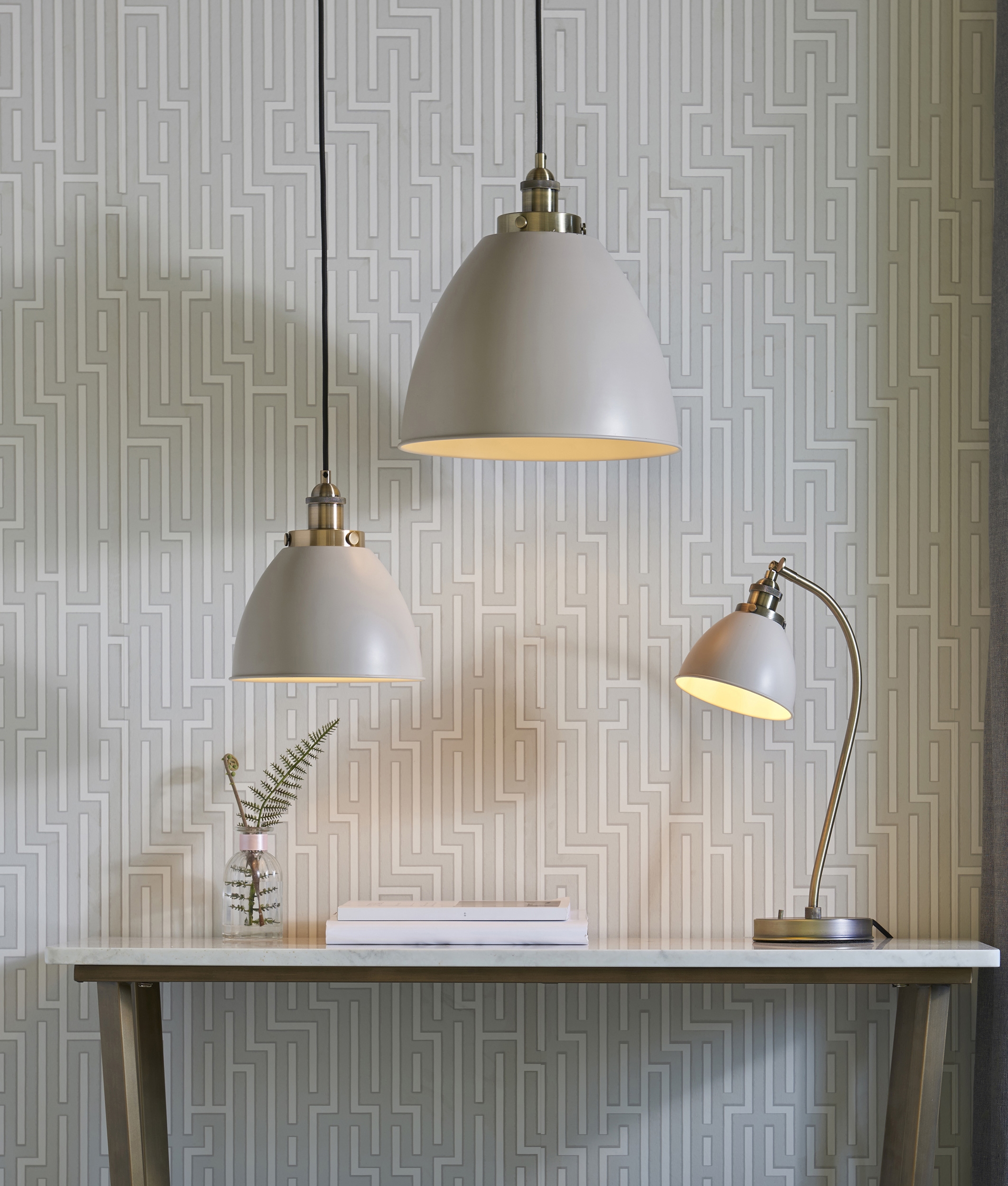 Vintage Table Task Spot Light With Domed Shade - 3 Finishes