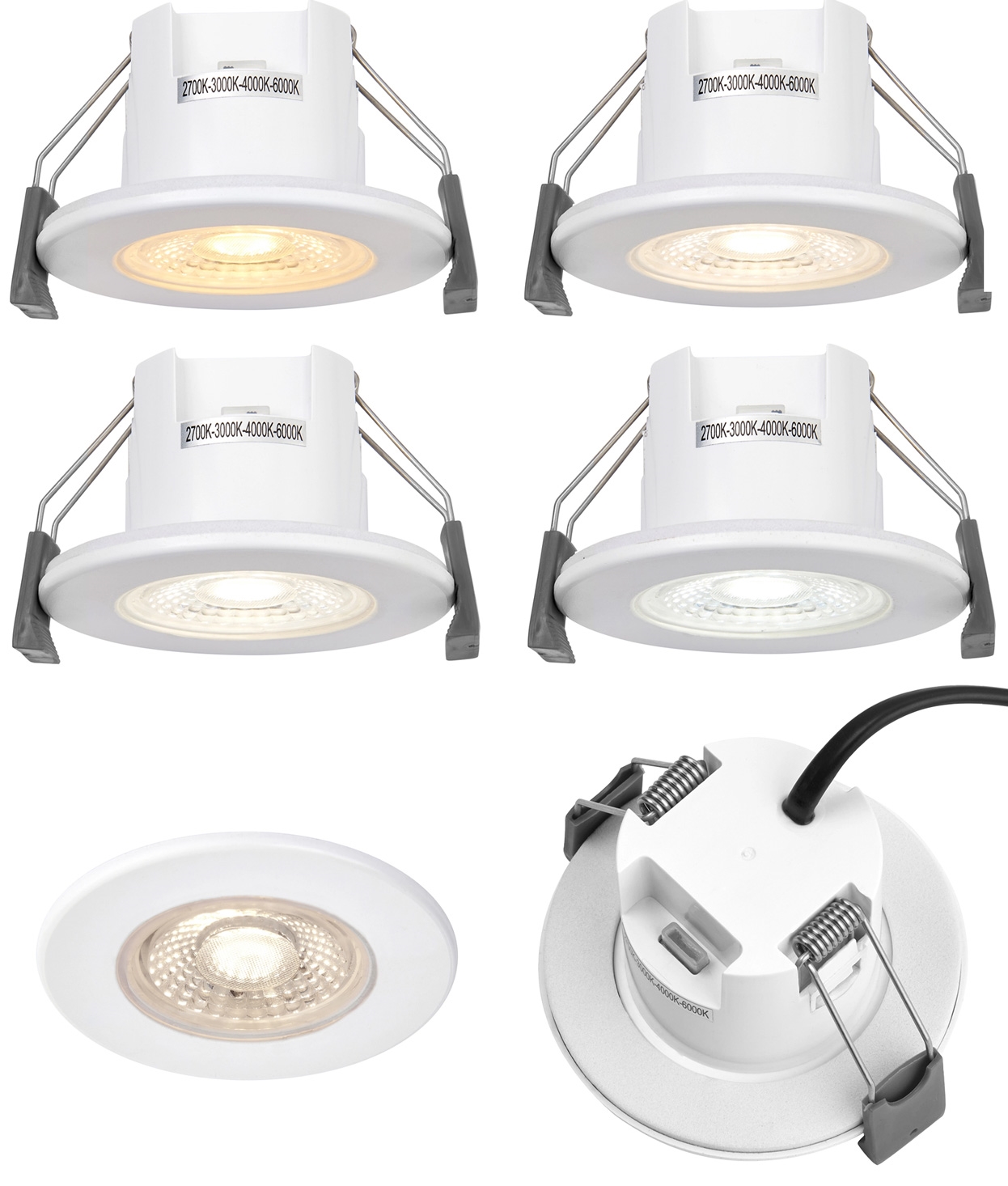 Easy To Install IP65 Rated CCT LED Downlight - Dimmable, Double ...