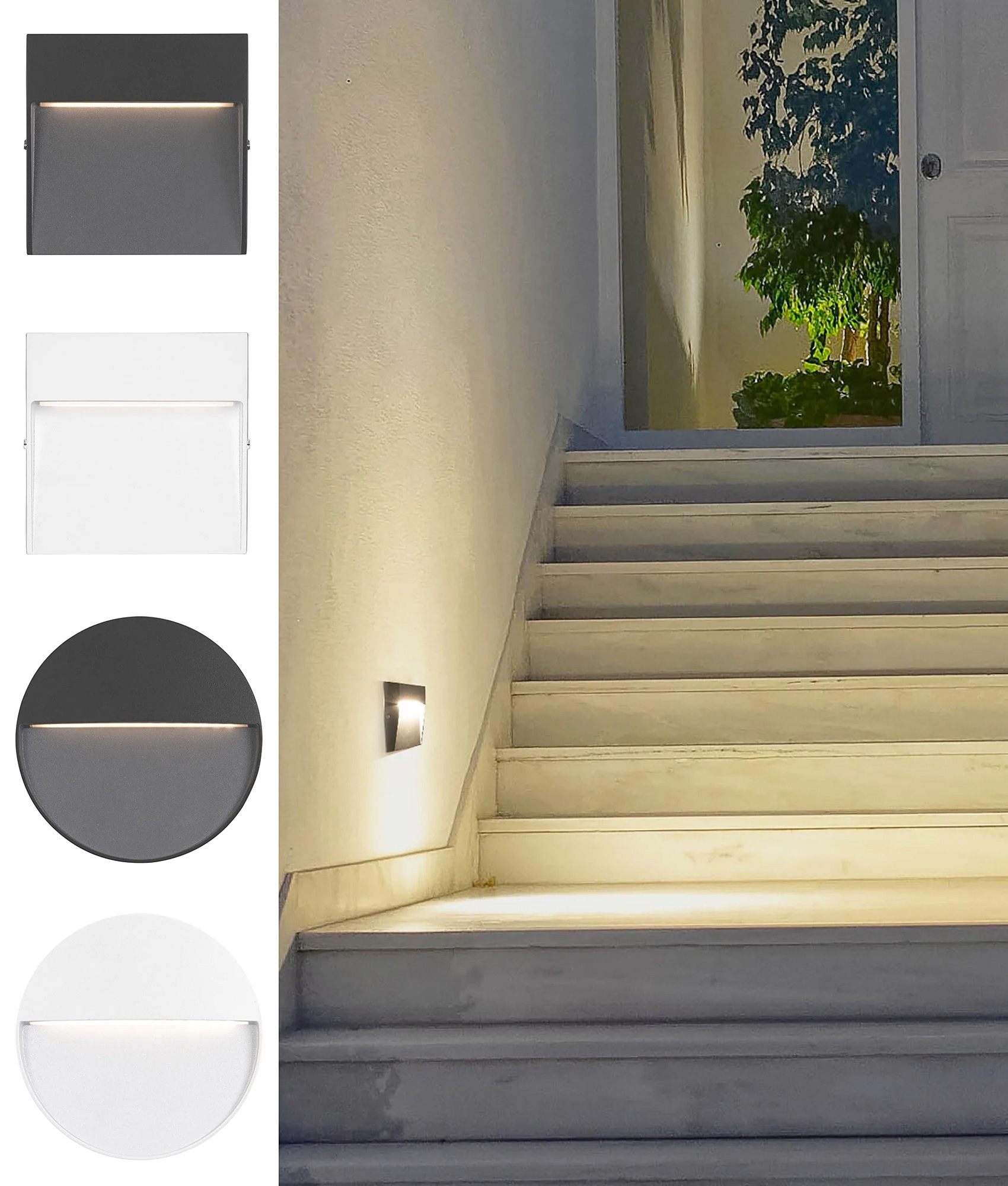 Straight to Mains Surface Mounted LED Cast Light - Perfect for Stairs