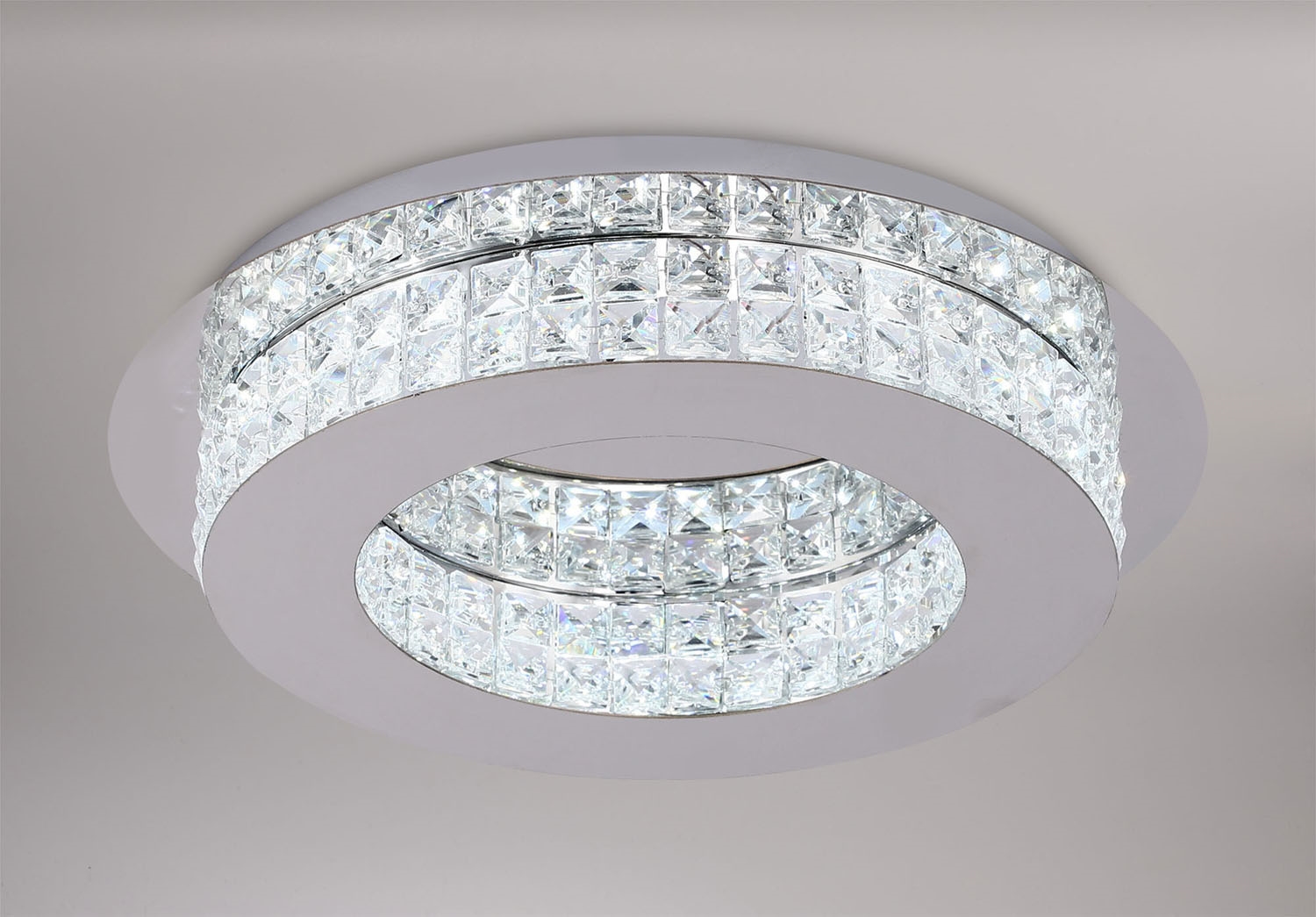 Lando Ceiling Light - 1 x 18W LED - 4000K - 418lm - Polished Chrome ...