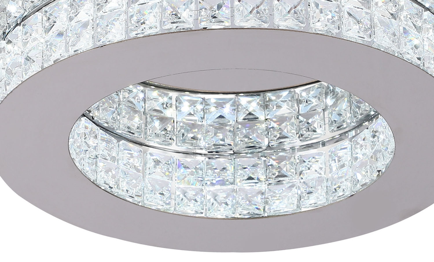 Lando Ceiling Light - 1 x 18W LED - 4000K - 418lm - Polished Chrome ...