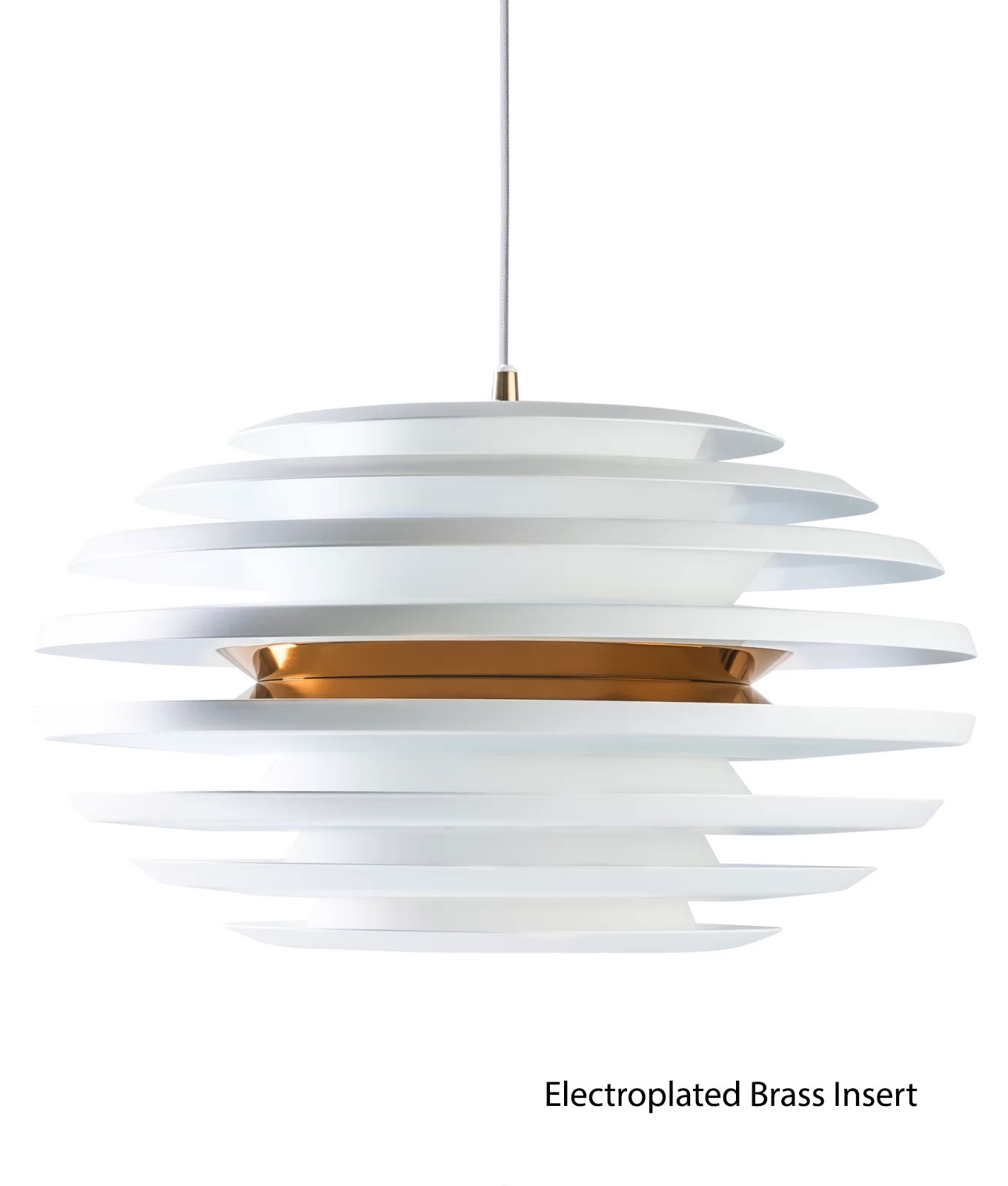 Larger 10 disc Scandinavian Layered Light Pendant
