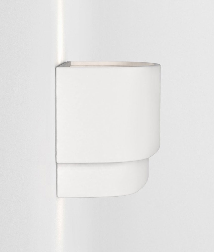 Curved Ceramic Wall Light – Art Deco Tiered Ceramic Wall Light