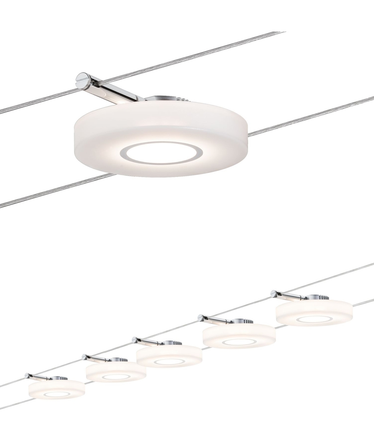 Ready to Install Track Wire Kit with 5 LED Round Spots