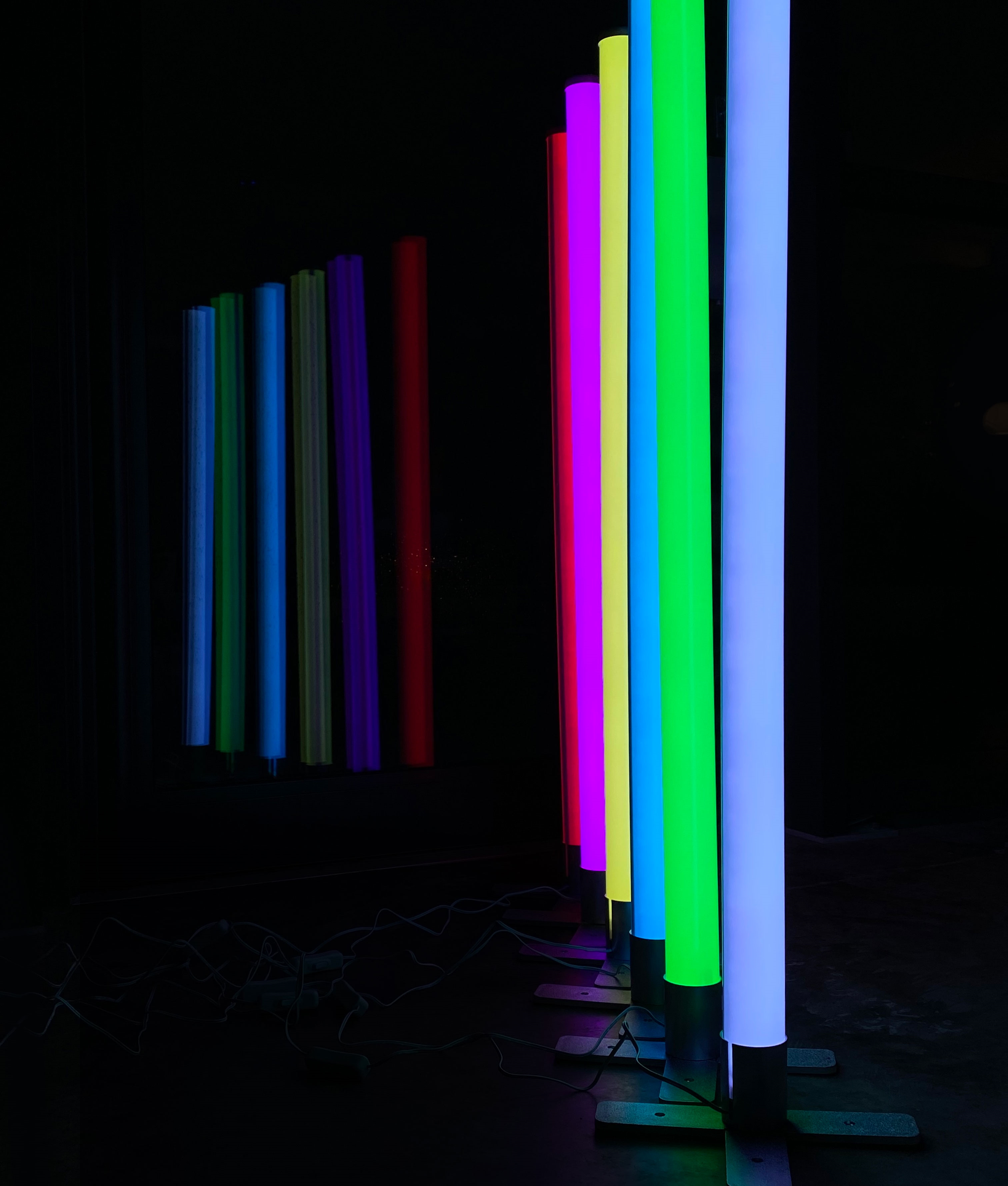 Neon Slim LED Tube Floor or Wall Light - Colour Changing
