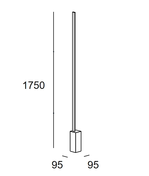 Shaft Floor Lamp with 360 Degree Rotation