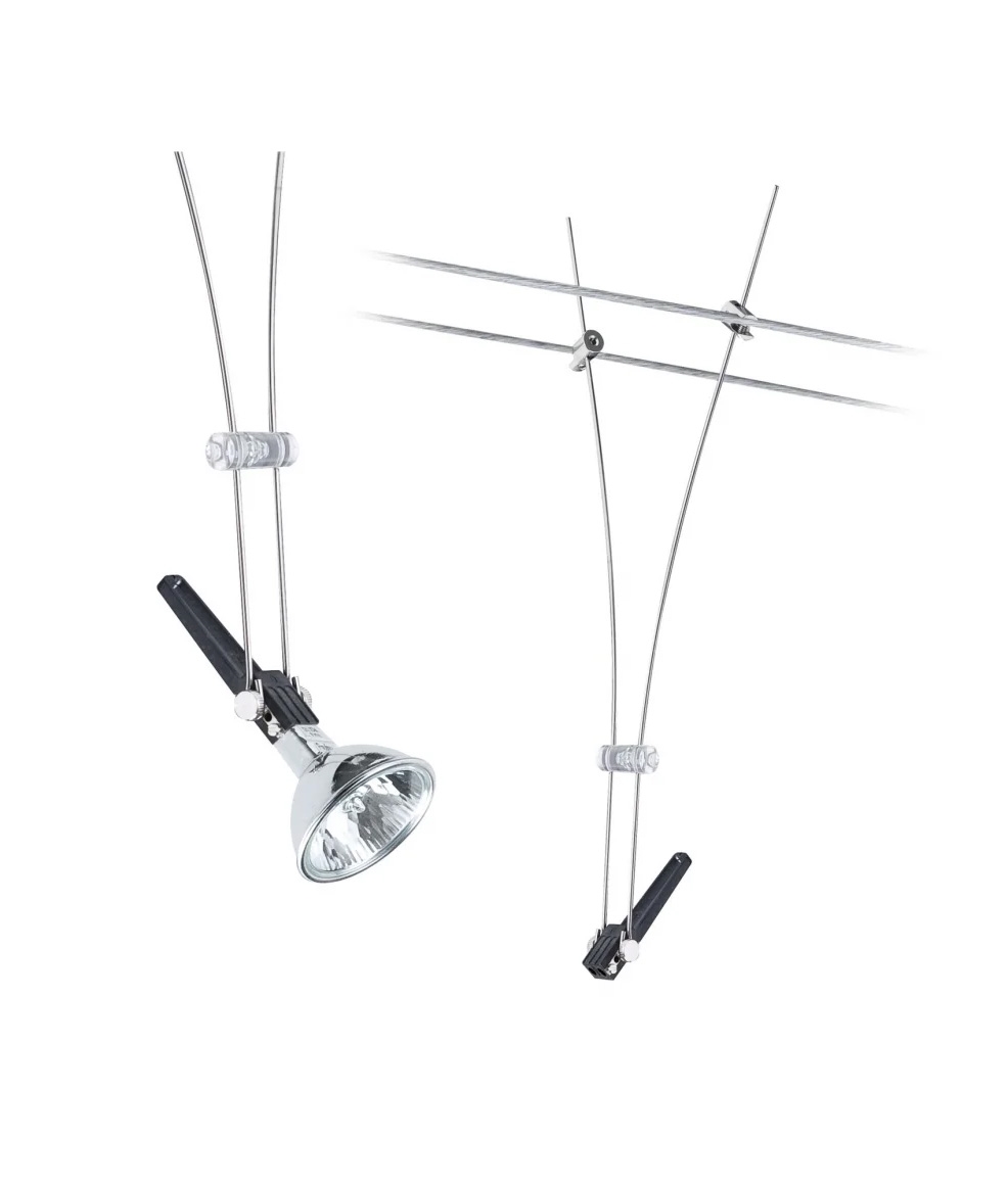 Long Drop Tension Wire Spotlight for Track - 300mm