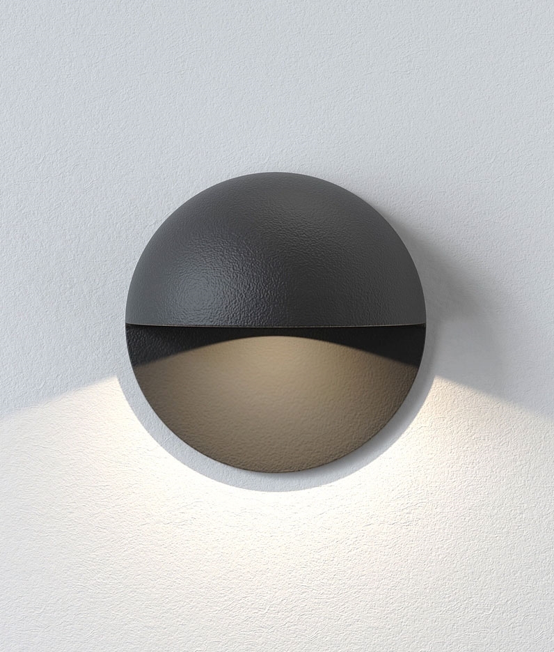 Semi-Recessed Low-Level Guide Light - Low-Glare, Long-Life LED and ...