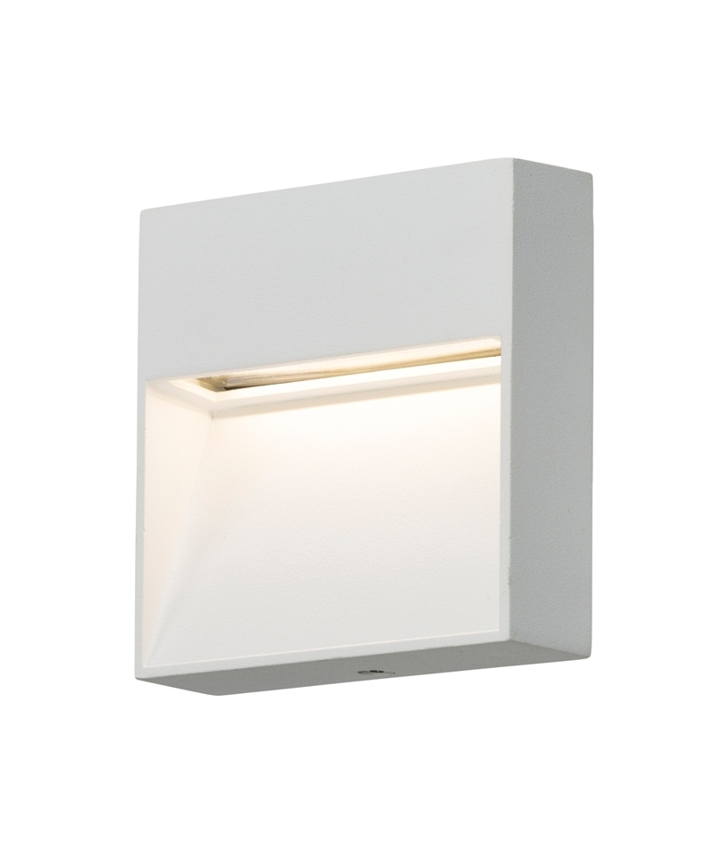 LED guide wall light, round or square option 2w or 4w