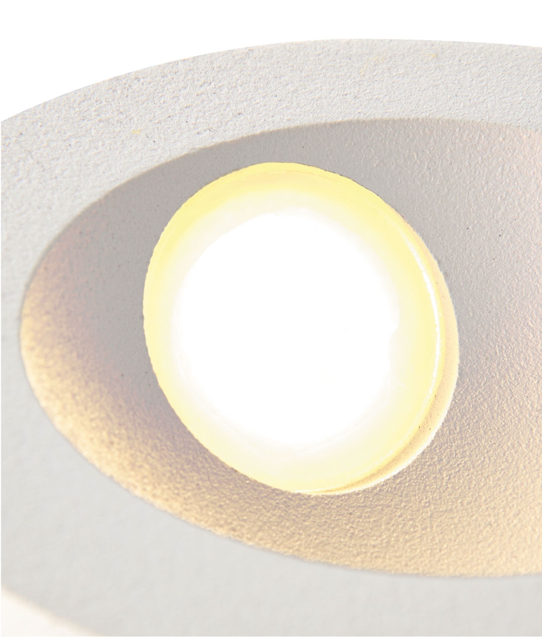 IP65 LED Low Level White Guide Light - 80mm Round Cool White LED