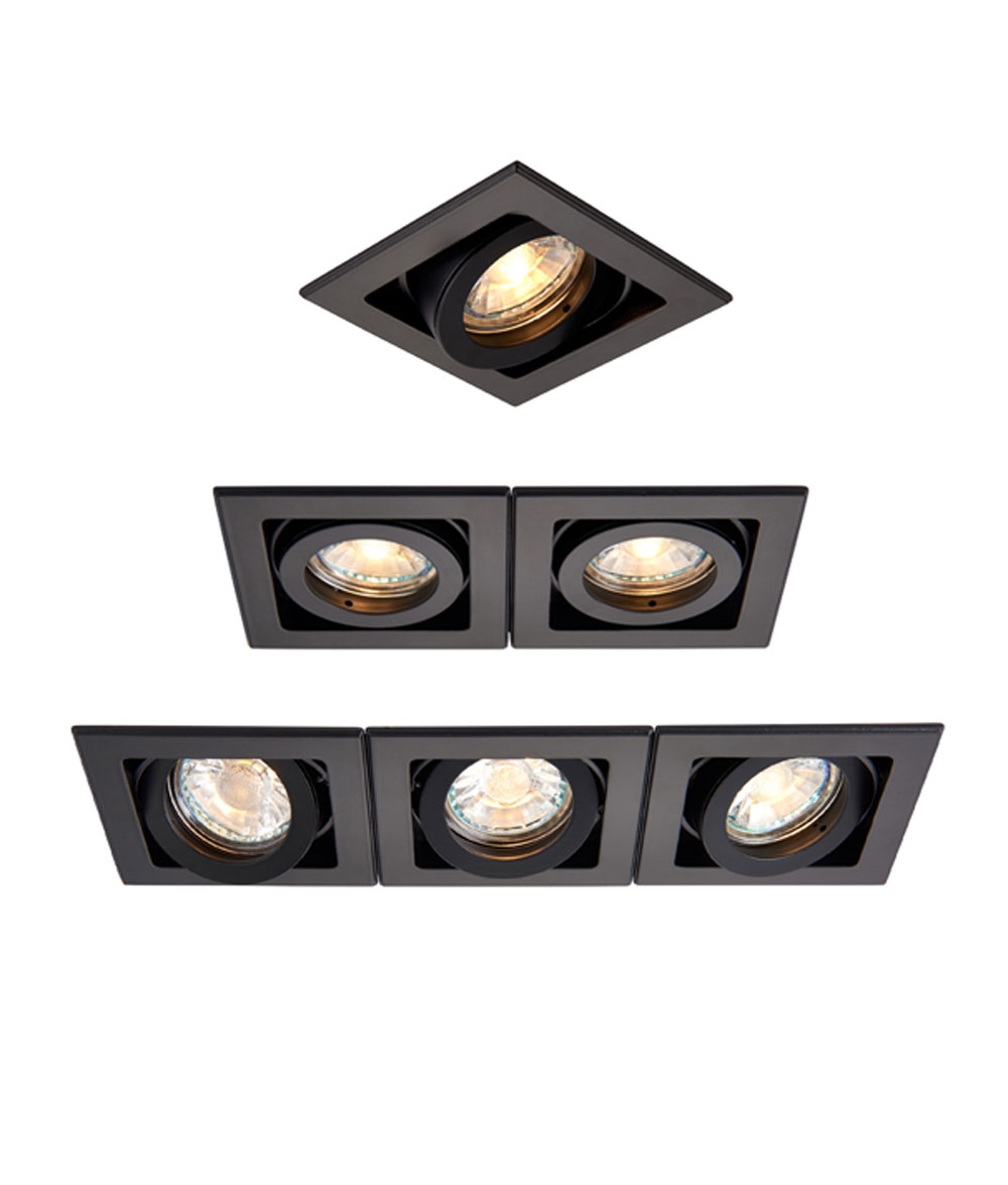 Modular Ceiling Recessed Downlight - Single, Dual or Triple - White or ...