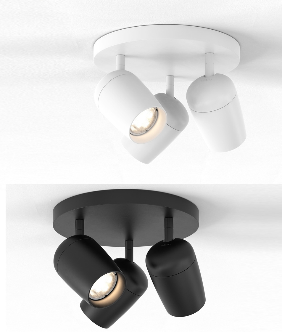 Premium Adjustable Triple Spot Light on Circular Plate