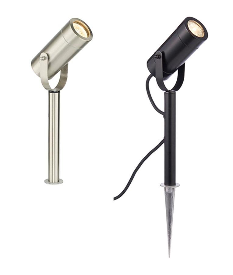 Adjustable IP44 Spike Light for Exterior Use - 2 Sizes