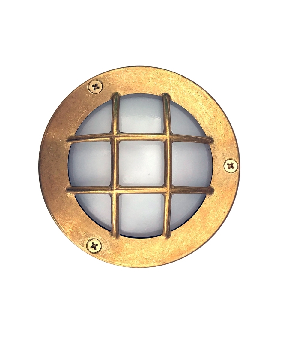 Miniature Bulkhead Light in Solid Brass for Mains G9 Lamp