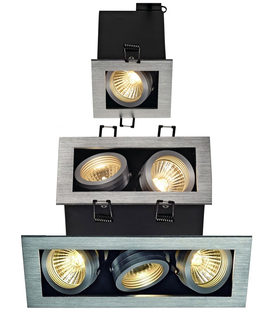 Adjustable Recessed Downlights - Single, Double and Triple - 3 Finishes