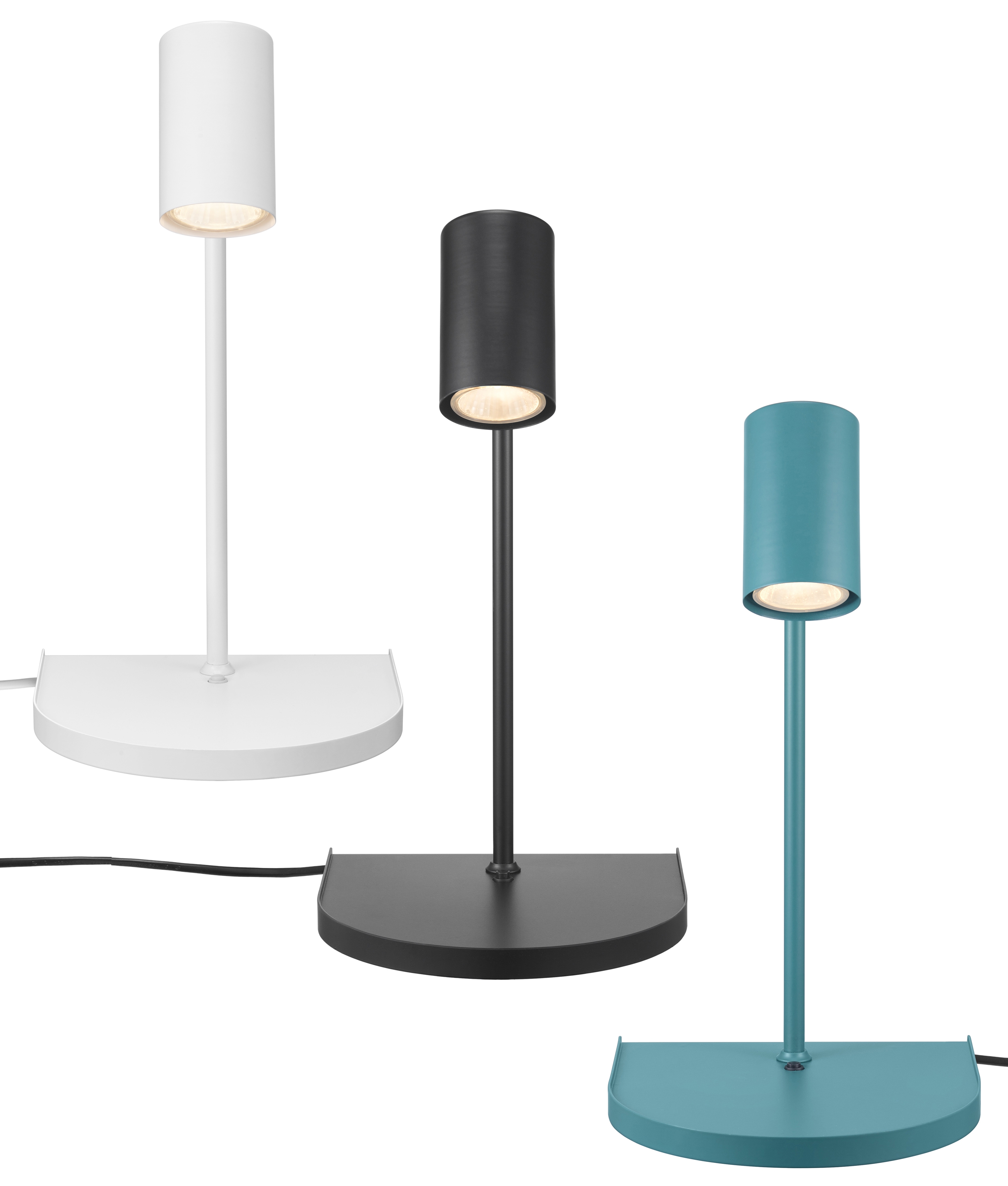 Wall Light with Integrated Shelf and USB Sockets - 3 Colours