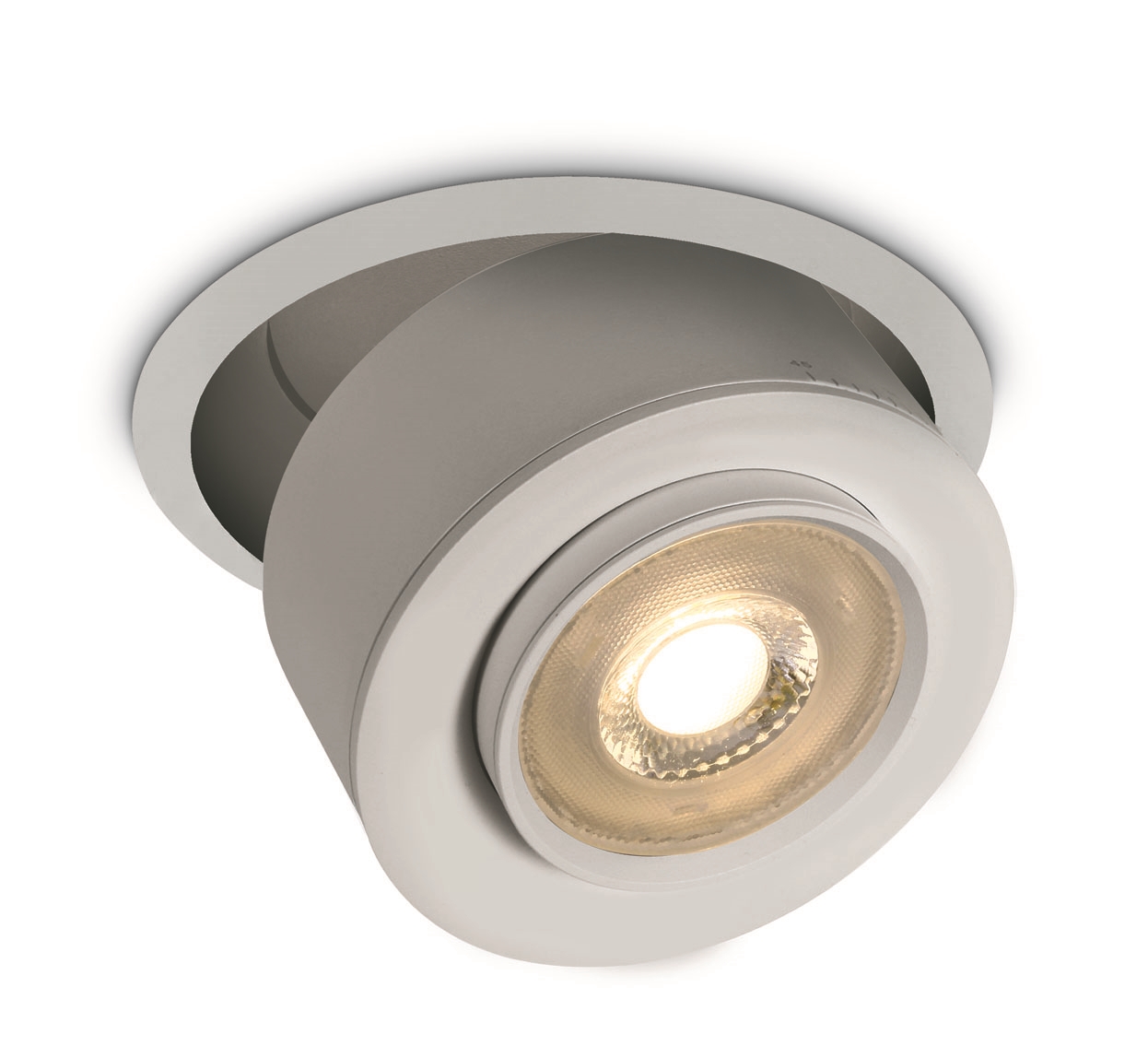 One Light 11115G/W/W WHITE RECESSED COB 15W WW IP20 15-45deg ADJUSTABLE ...