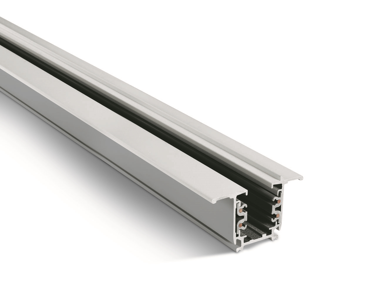 One Light 40003R/W WHITE RECESSED TRACK 3m